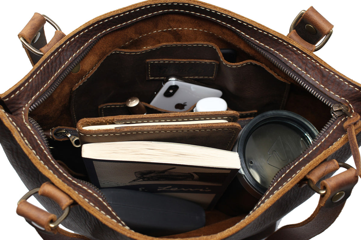 Magnolia Bag - Espresso - GROWLEY LEATHER CO.