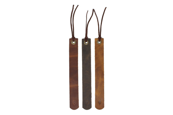 Leather Bookmarks - Set of 3 - GROWLEY LEATHER CO.